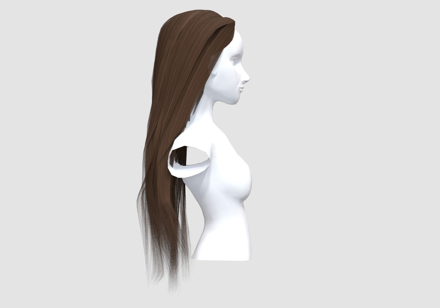 Female Realistic Hairstyle 3D Model - TurboSquid 1939493