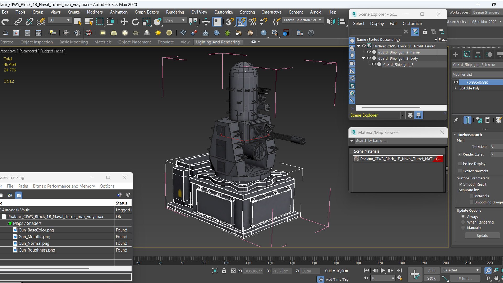 3D Phalanx CIWS Block 1B Naval Turret - TurboSquid 2403102