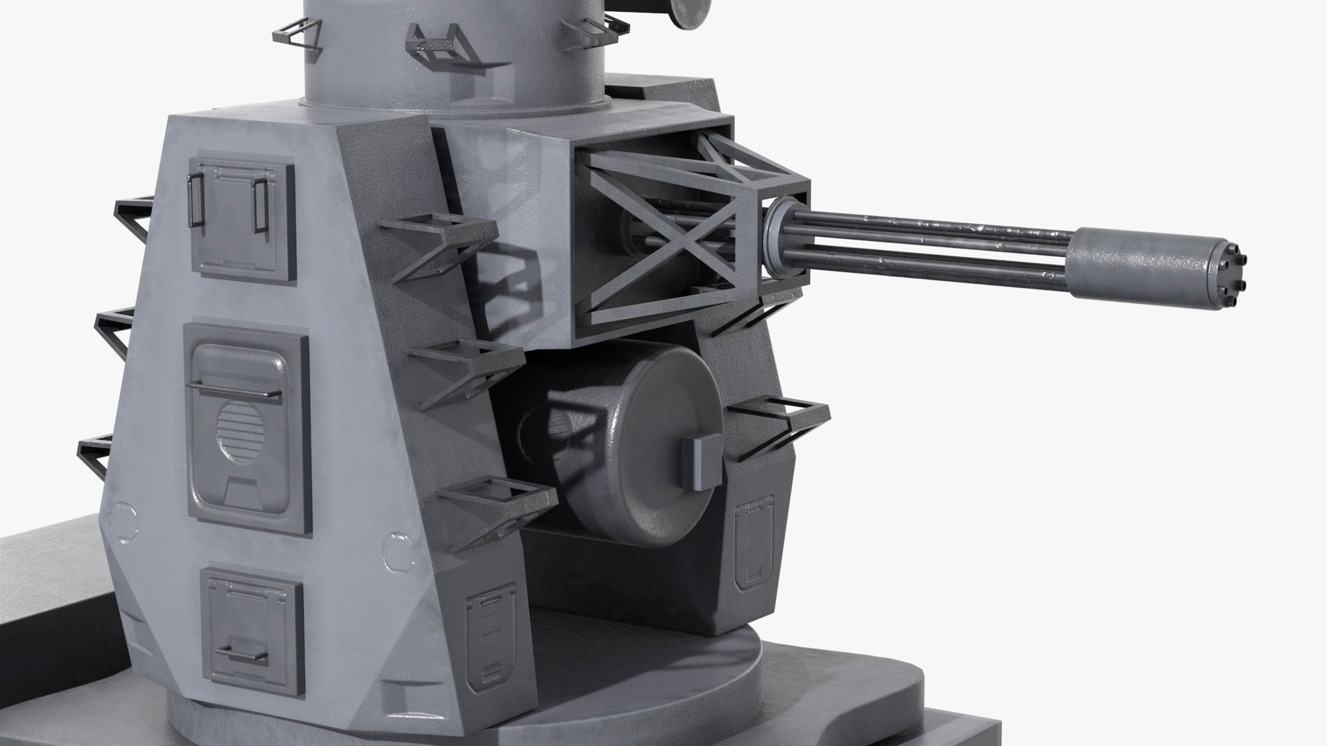3D Phalanx CIWS Block 1B Naval Turret - TurboSquid 2403102