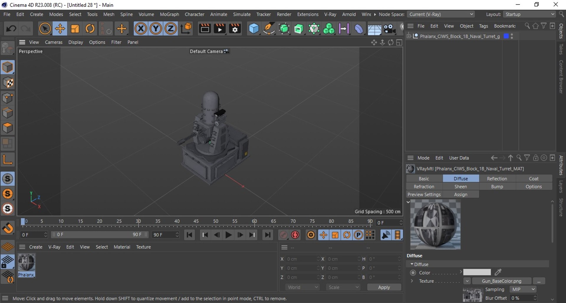3D Phalanx CIWS Block 1B Naval Turret - TurboSquid 2403102