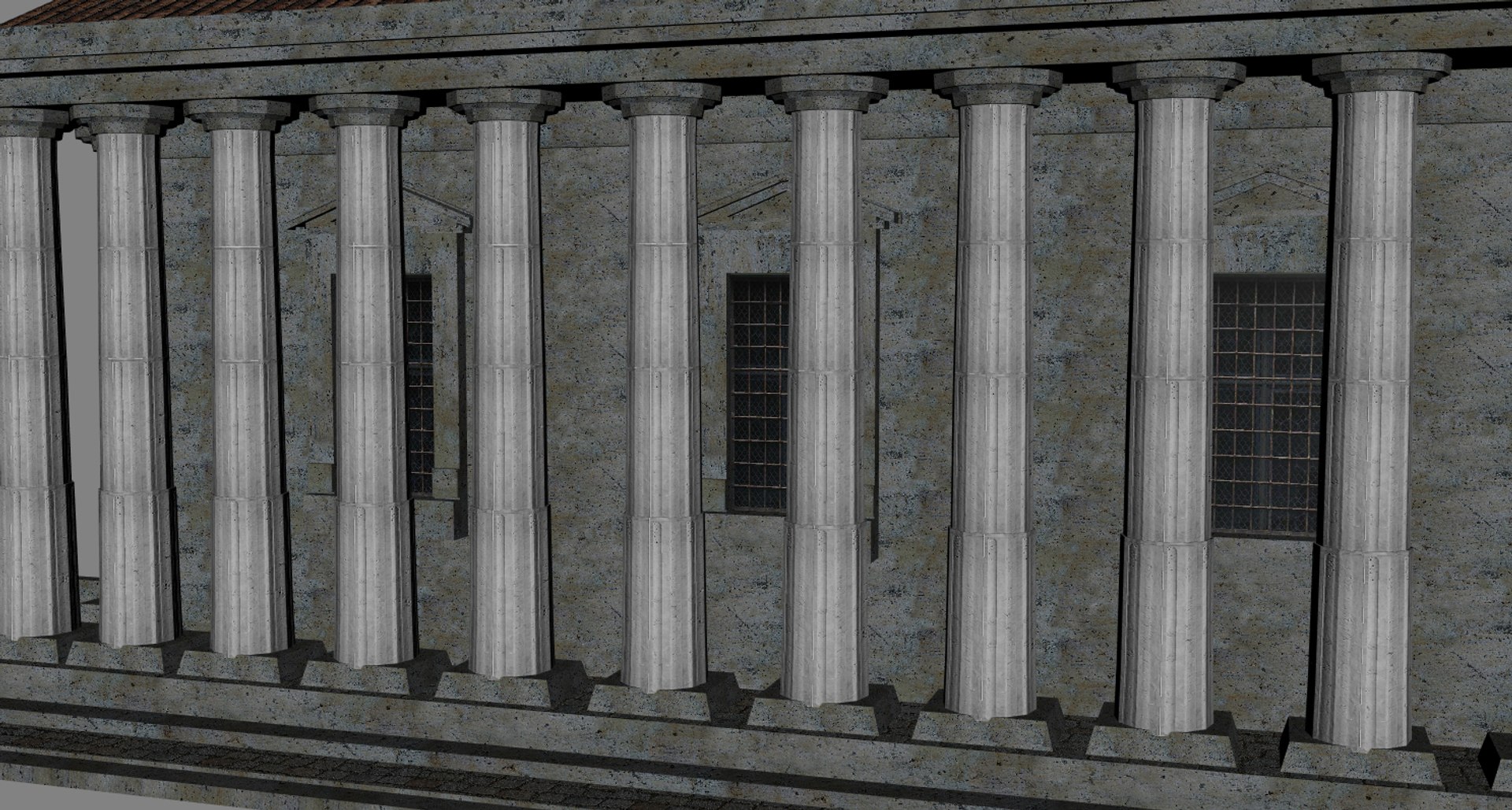 3D Structure Greek Model - TurboSquid 1166563