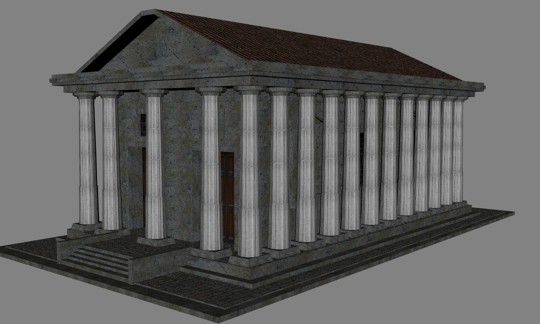 3D Structure Greek Model - TurboSquid 1166563
