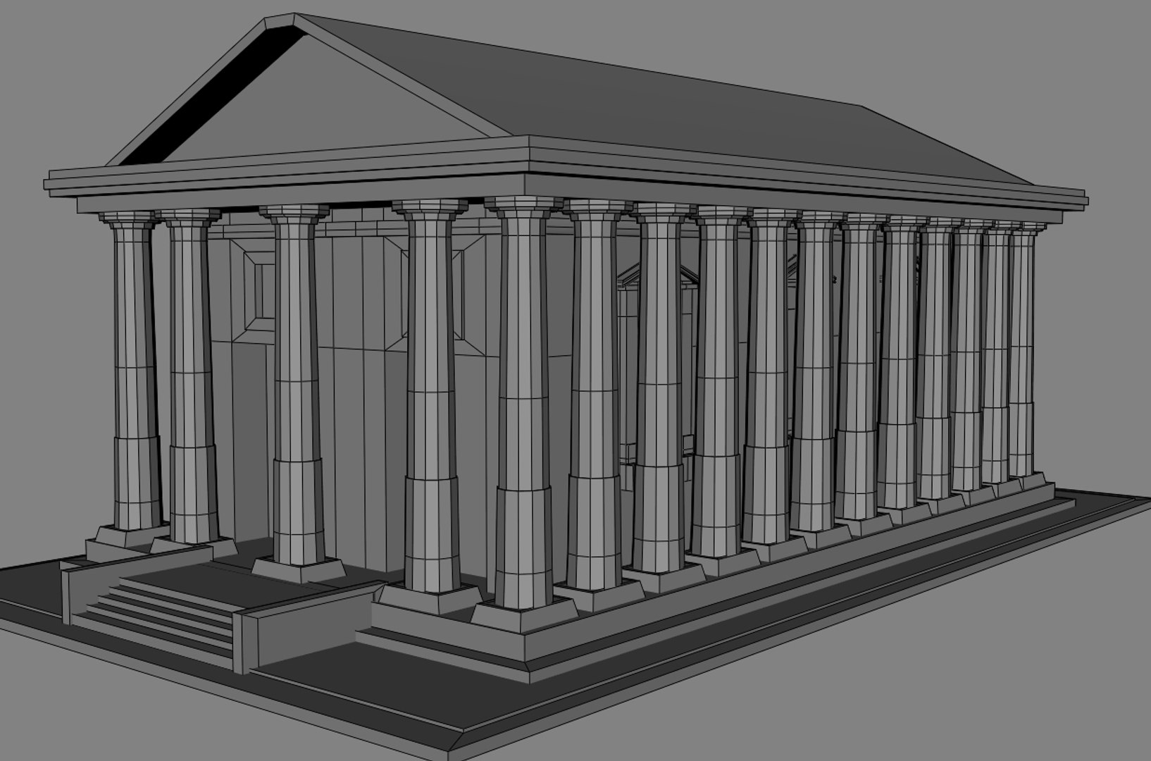 3D Structure Greek Model - TurboSquid 1166563