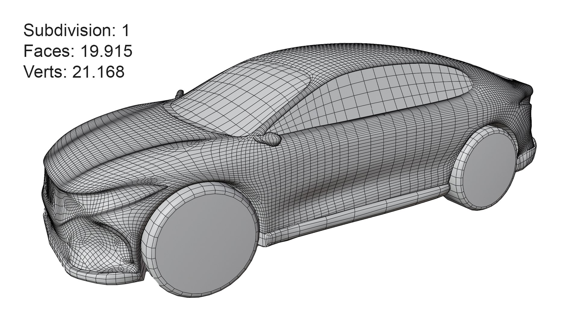 Realistic Sedan Electric Car Rigged And Textured Low Poly 3D Model ...