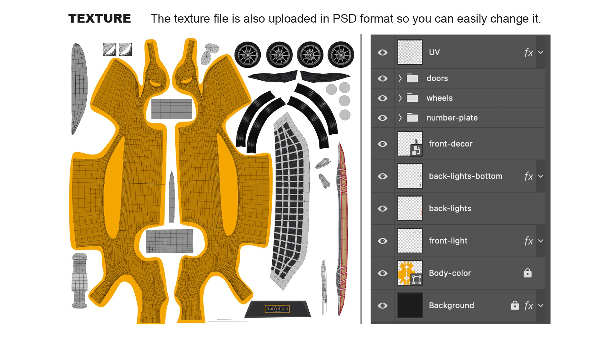 Realistic Sedan Electric Car Rigged And Textured Low Poly 3D Model ...