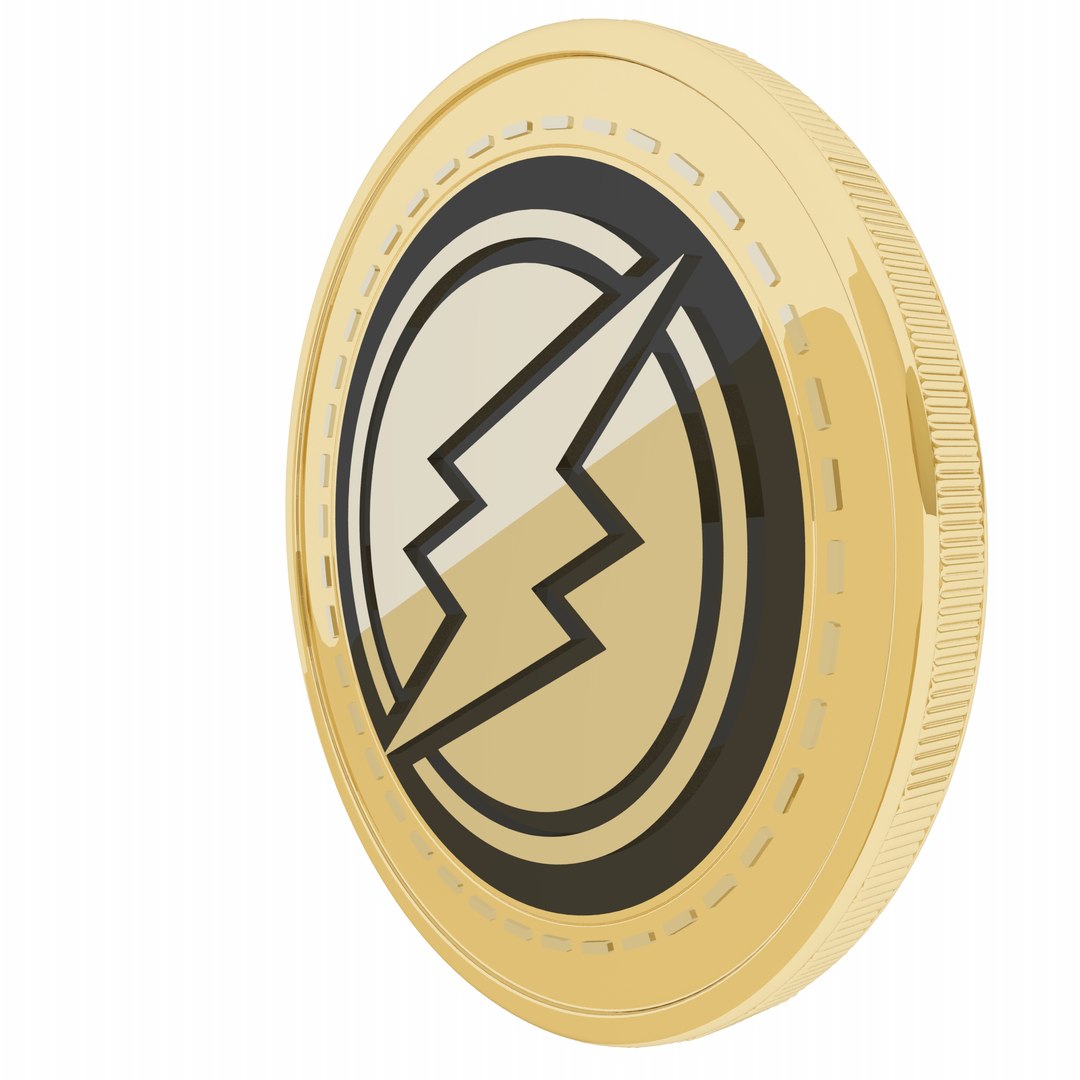 3D model Electroneum Cryptocurrency Gold Coin - TurboSquid 1855753