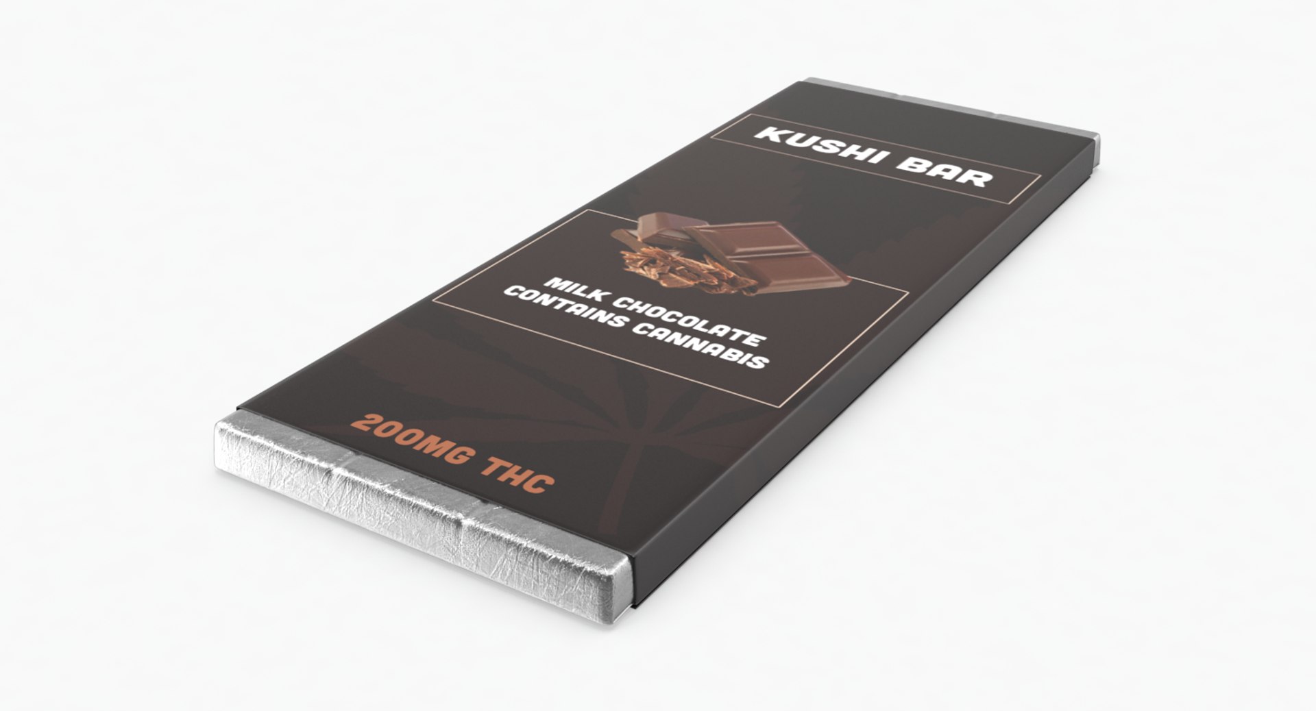 3D Milk Chocolate Bar Wrapper - TurboSquid 1276321