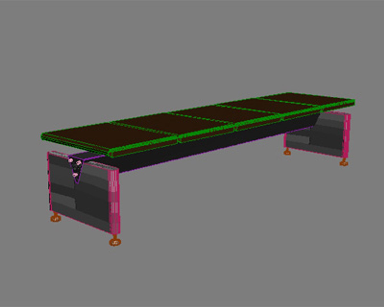 mobius bench 3d model