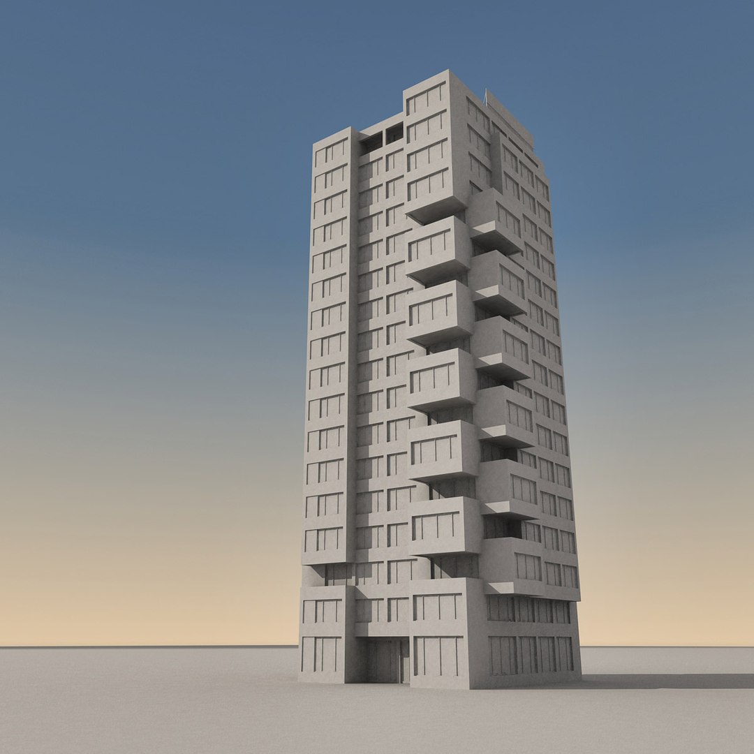3ds Max Modern Building