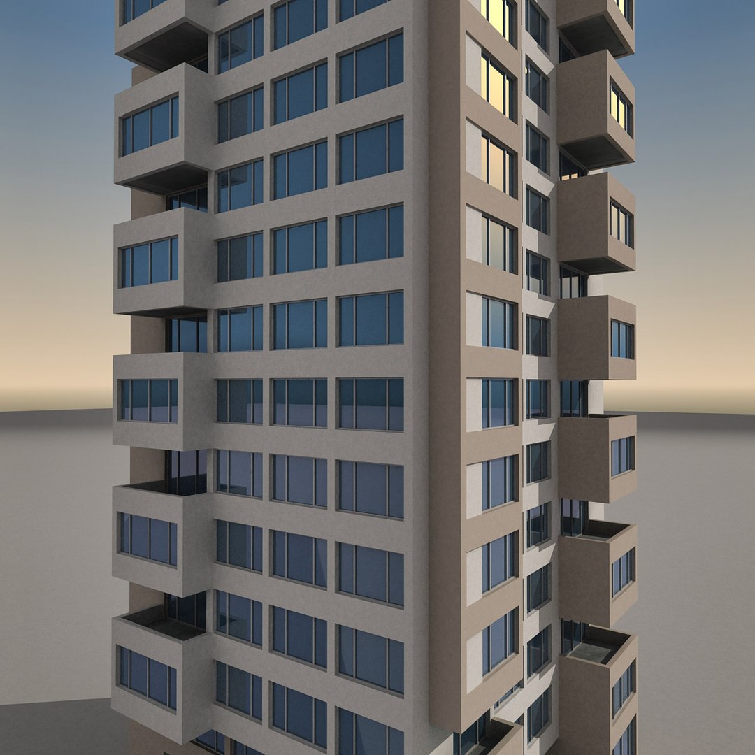 3ds Max Modern Building