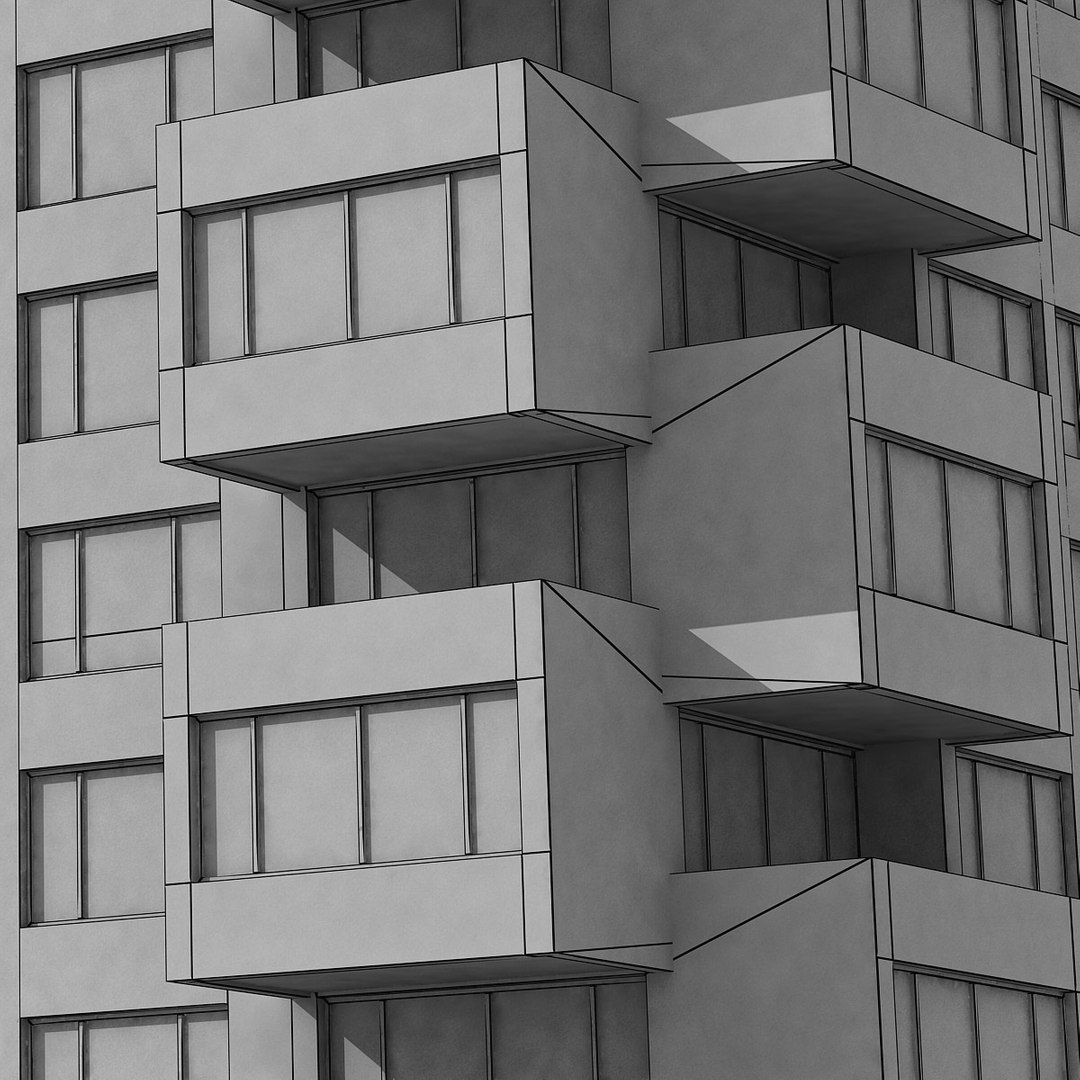 3ds Max Modern Building