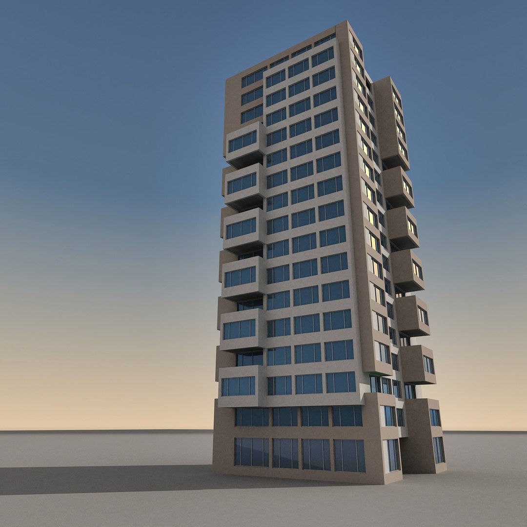 3ds Max Modern Building