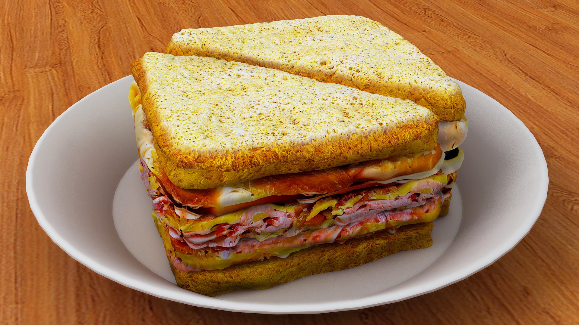 Club Sandwich 3D Model - TurboSquid 1799022