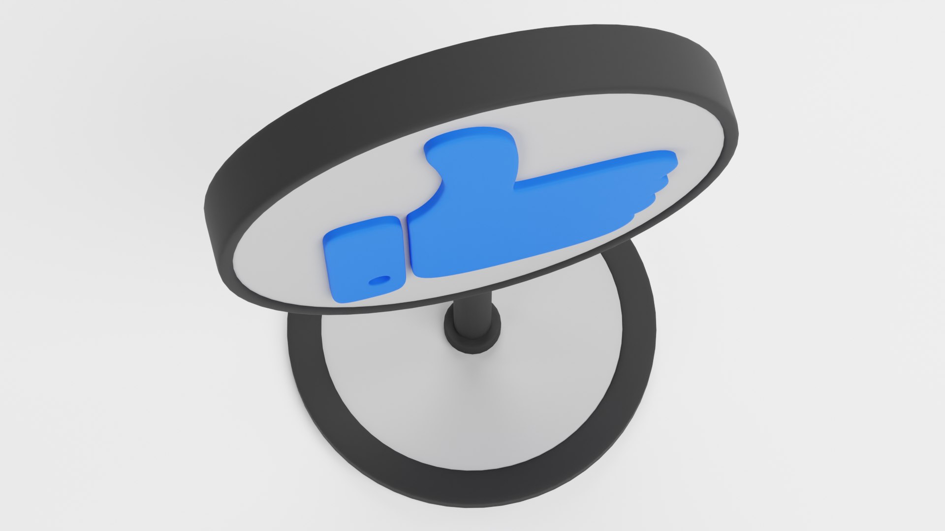 3D Like Button On Stand - TurboSquid 2308722
