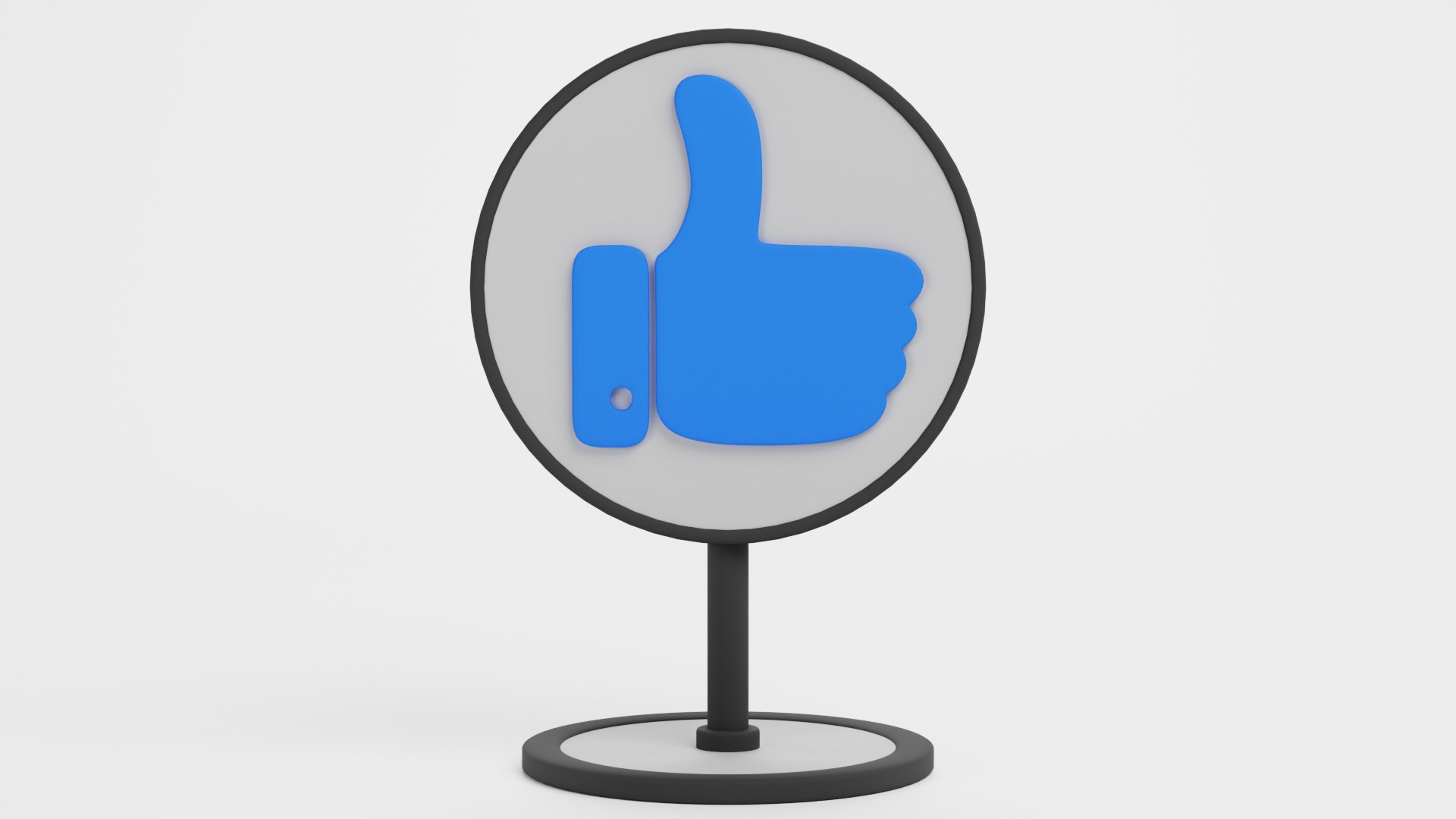3D Like Button On Stand - TurboSquid 2308722