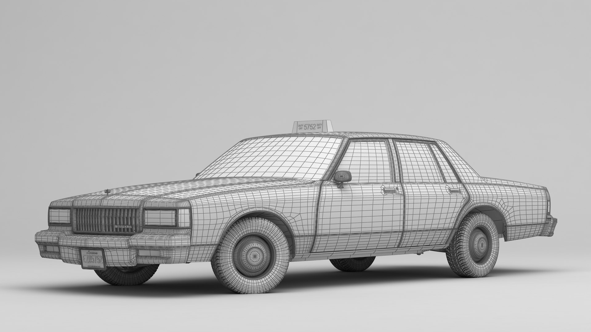3D Chevrolet Caprice Classic Taxi 1989 Model - TurboSquid 2010742