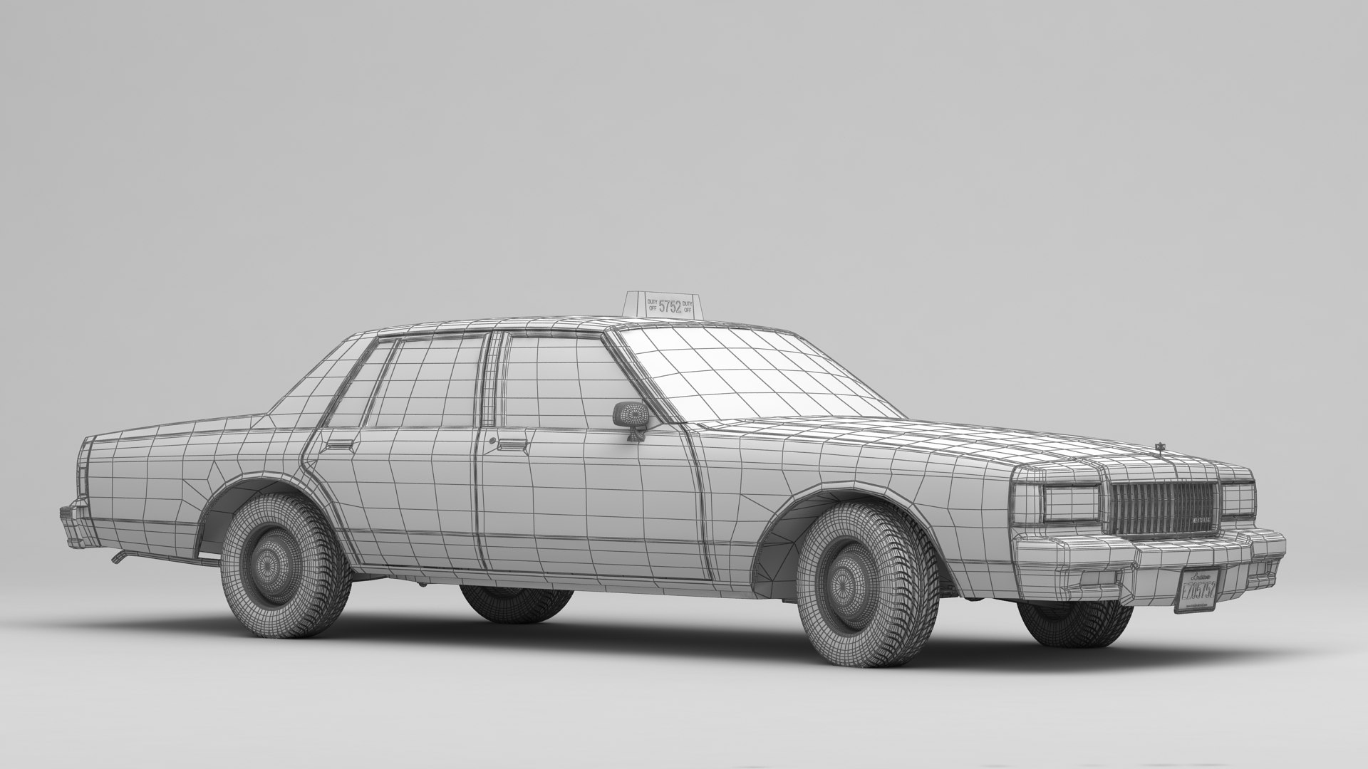 3D Chevrolet Caprice Classic Taxi 1989 Model - TurboSquid 2010742