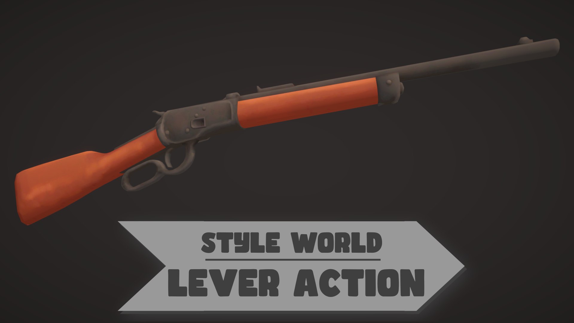 modelo 3d Style World - Lever Action Rifle - Rigged Animated ...