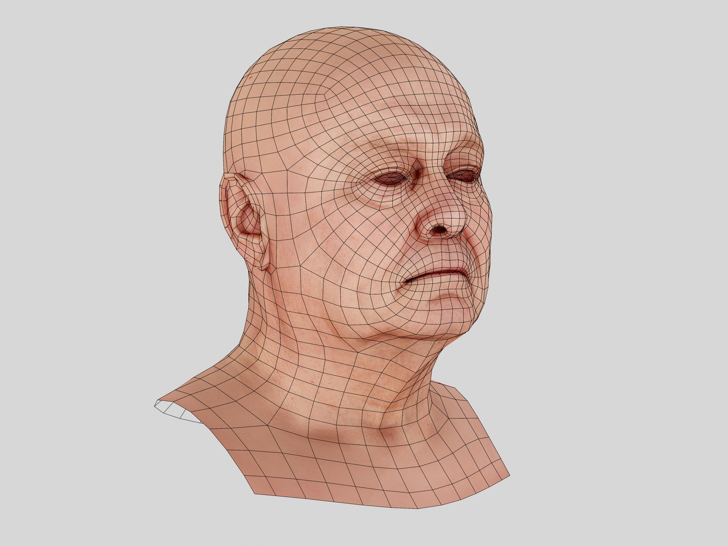 3D model Retopologized 3D Head Riley Evans - TurboSquid 2159804