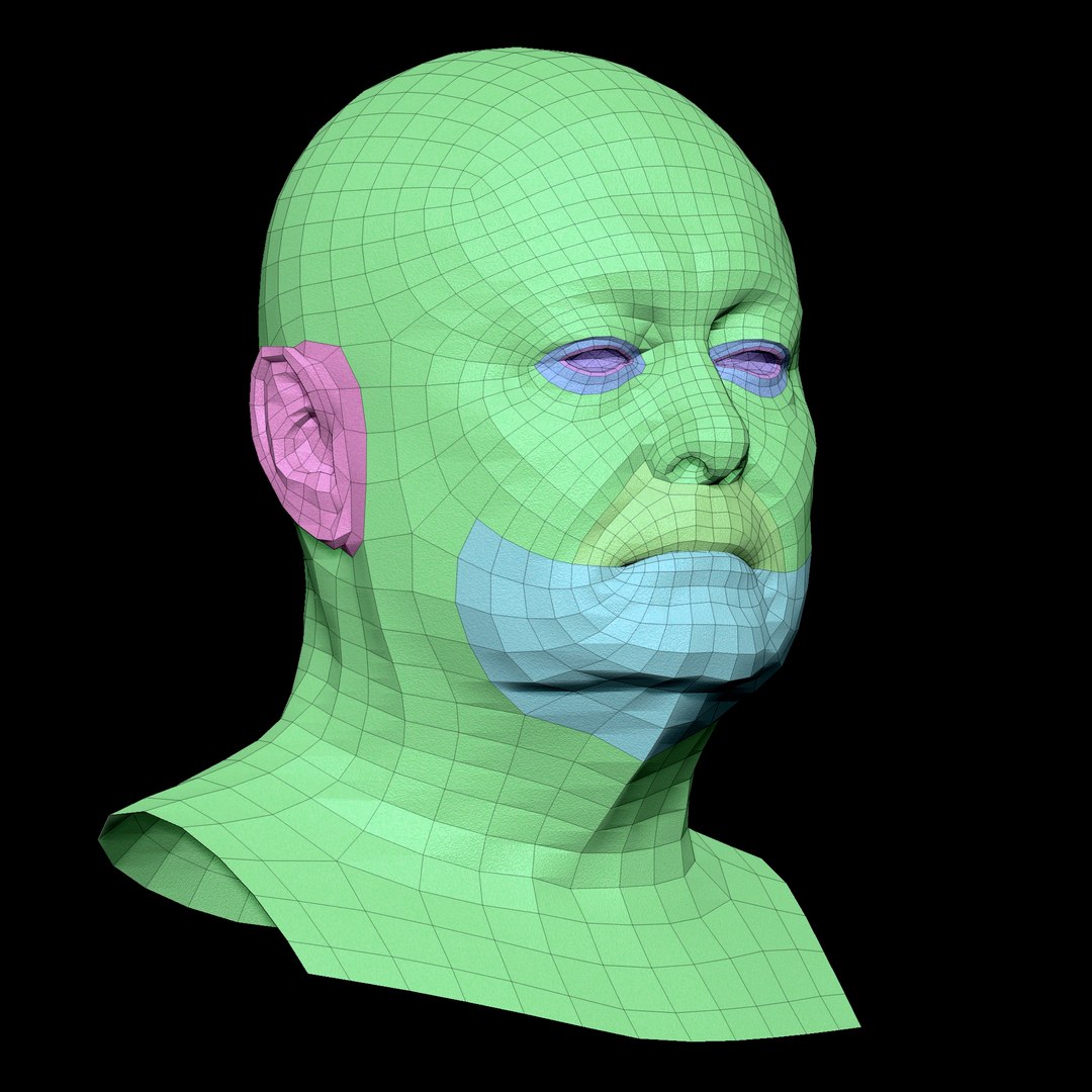 3D model Retopologized 3D Head Riley Evans - TurboSquid 2159804