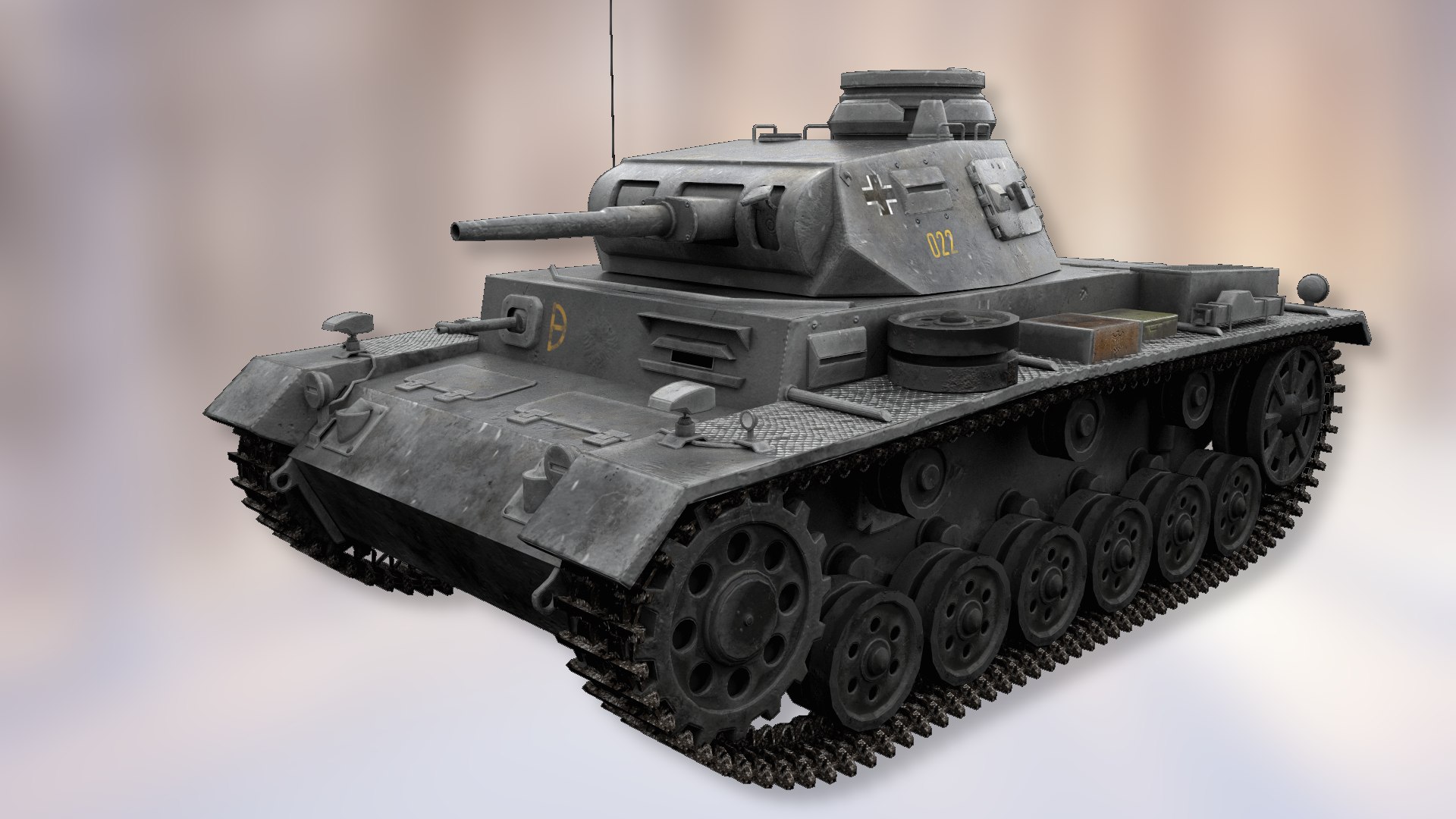 3D Panzer III E German Medium Tank - TurboSquid 1764746