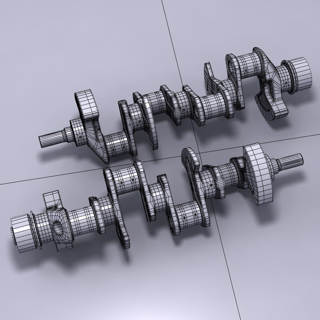 3d Model Of Crankshaft Engine