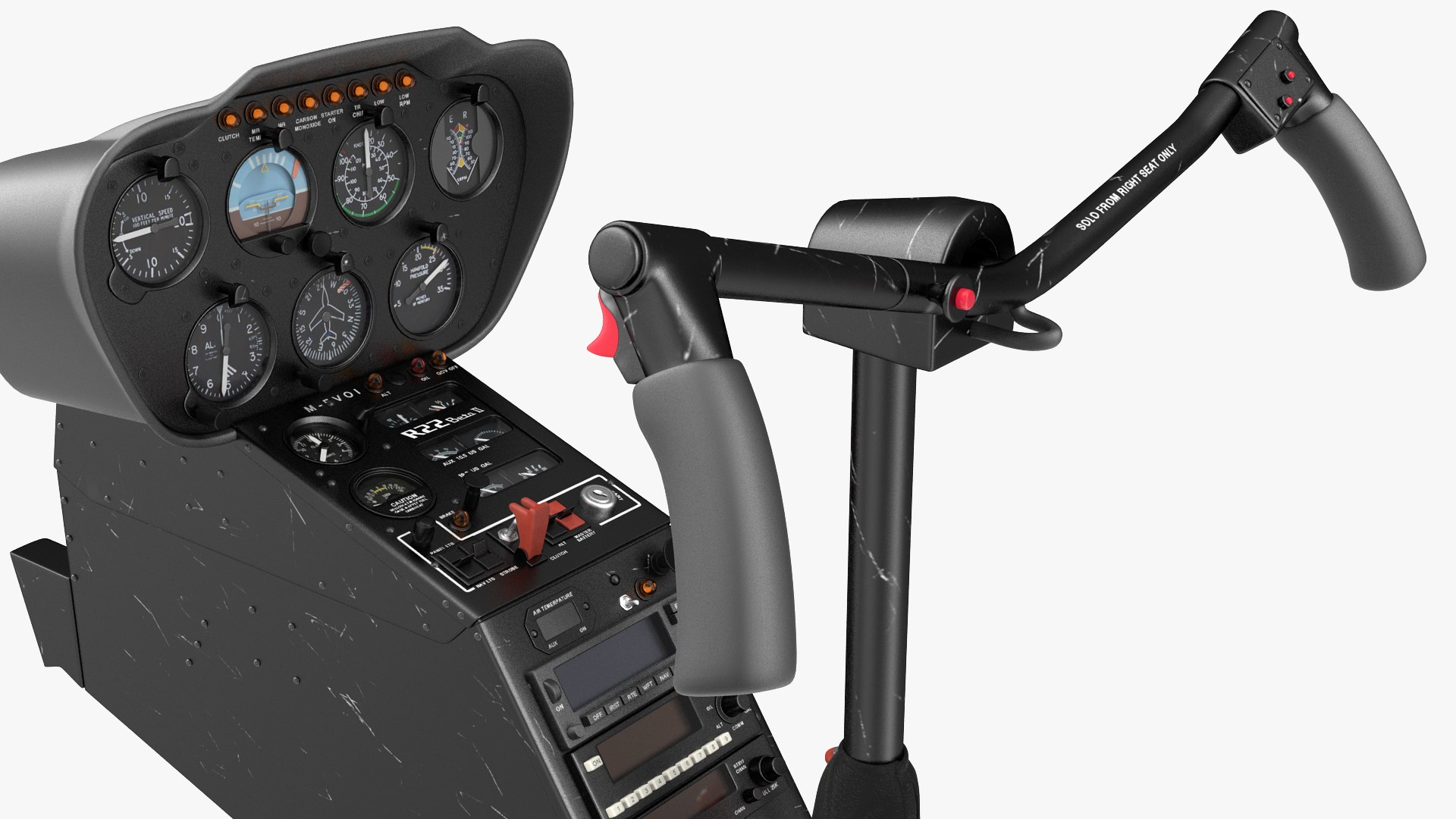 Helicopter Cockpit Flight Instrument Panel 3D - TurboSquid 1553753