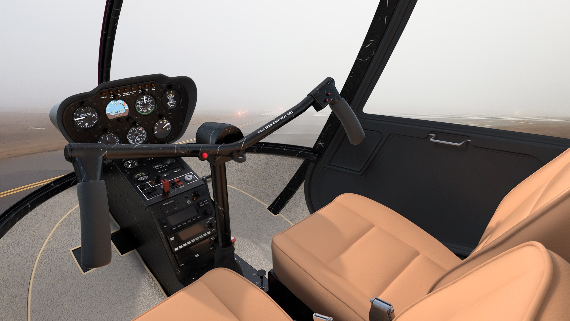 Helicopter Cockpit Flight Instrument Panel 3D - TurboSquid 1553753
