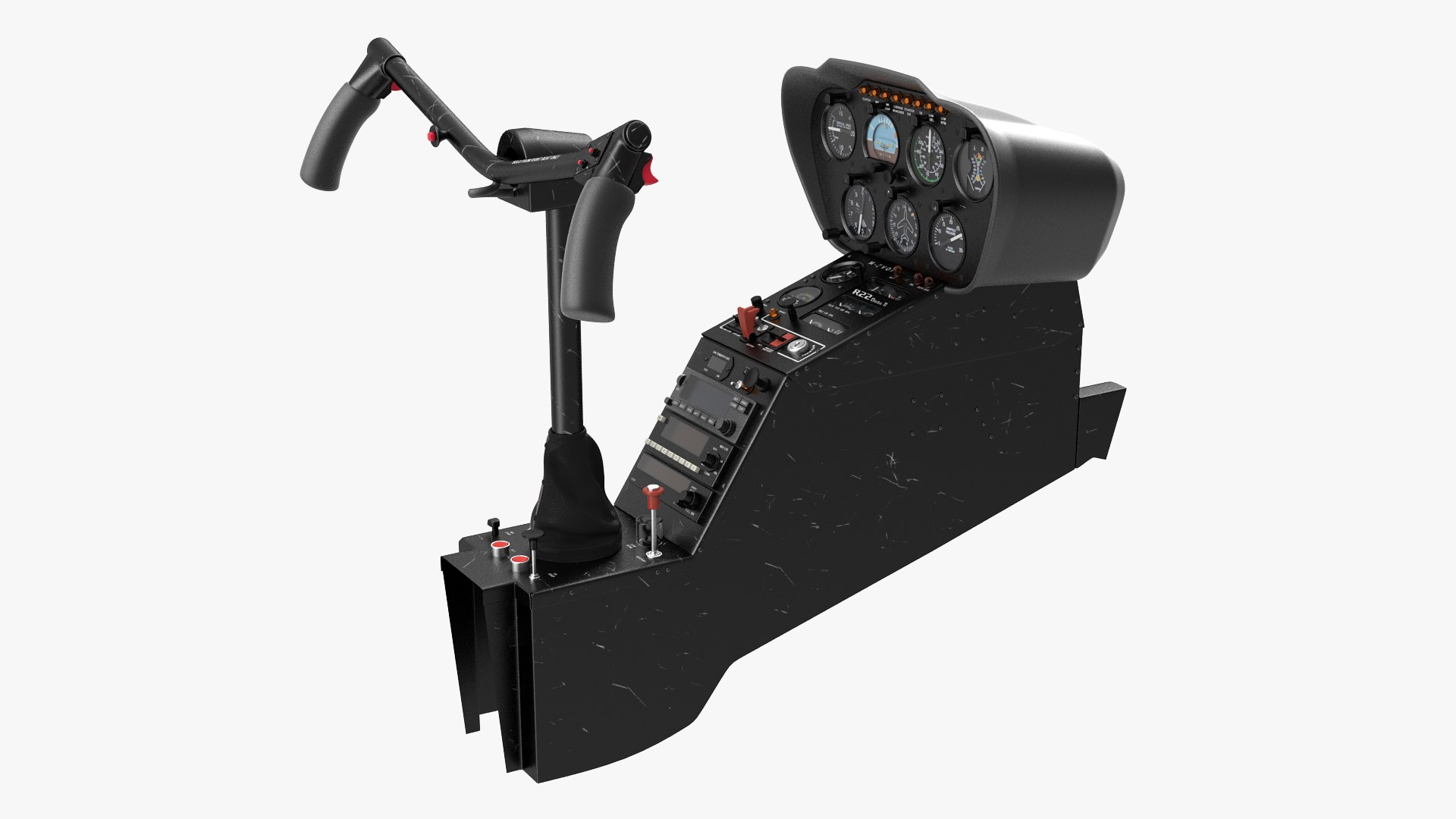 Helicopter Cockpit Flight Instrument Panel 3D - TurboSquid 1553753