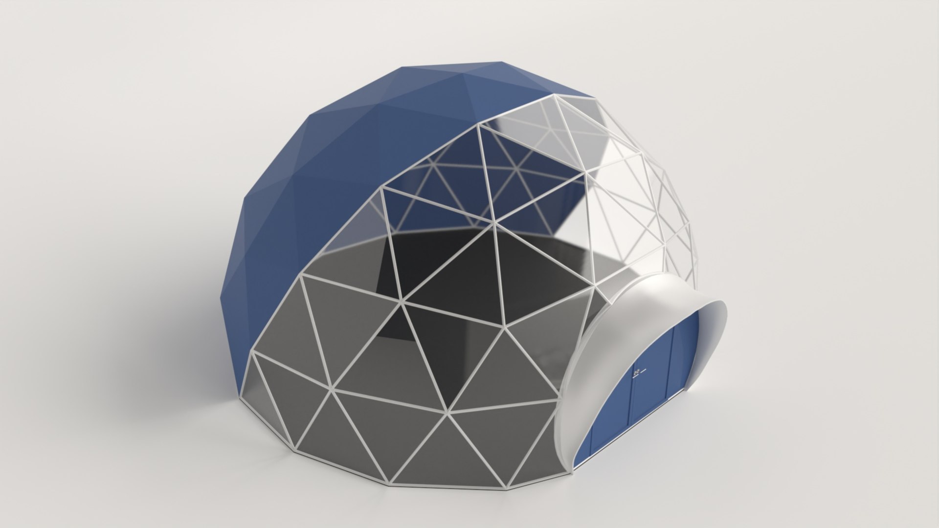 3D Geodome - 8m - TurboSquid 1846919