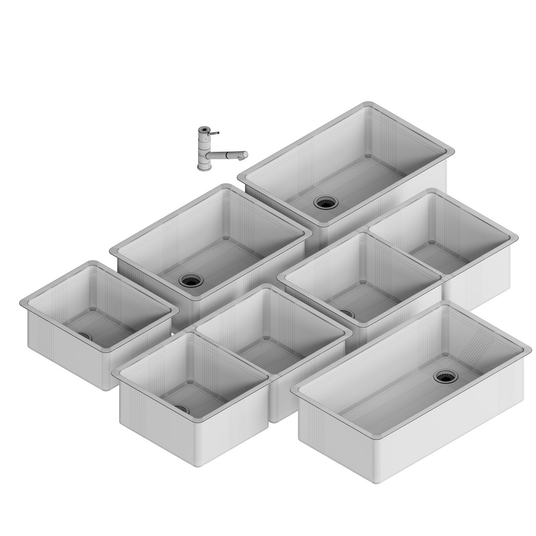 Blanco Formera Bar25-28-33-44 Double And Kano-S 3D Model - TurboSquid ...