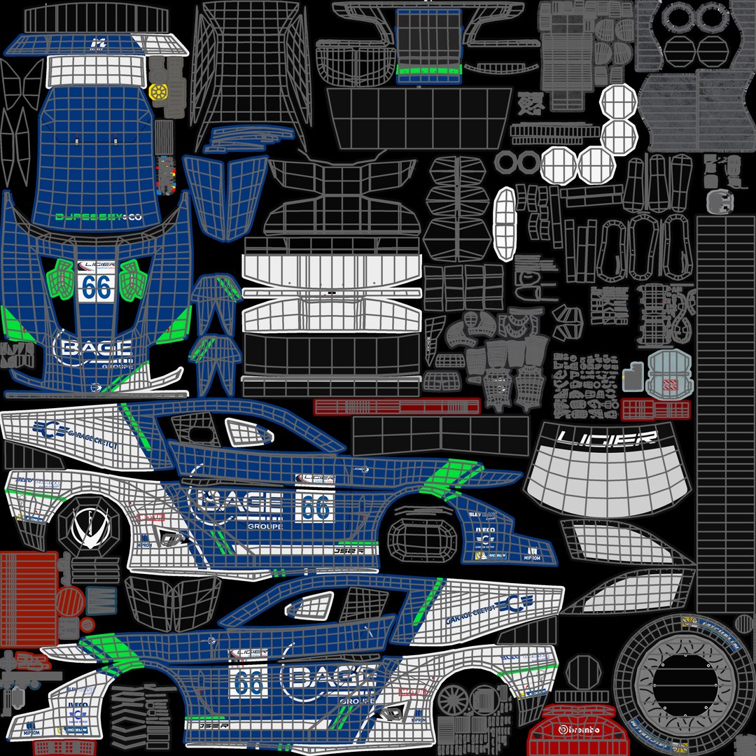3D ligier js2 r m - TurboSquid 1621137