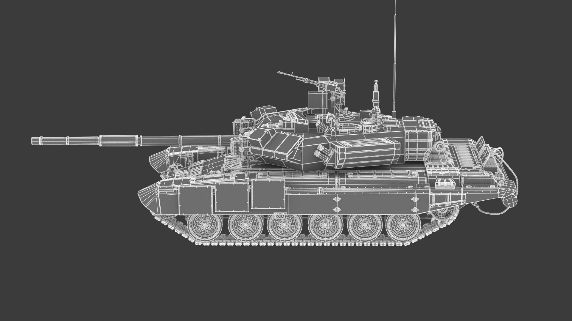 3D T-90 Tank - TurboSquid 1922626