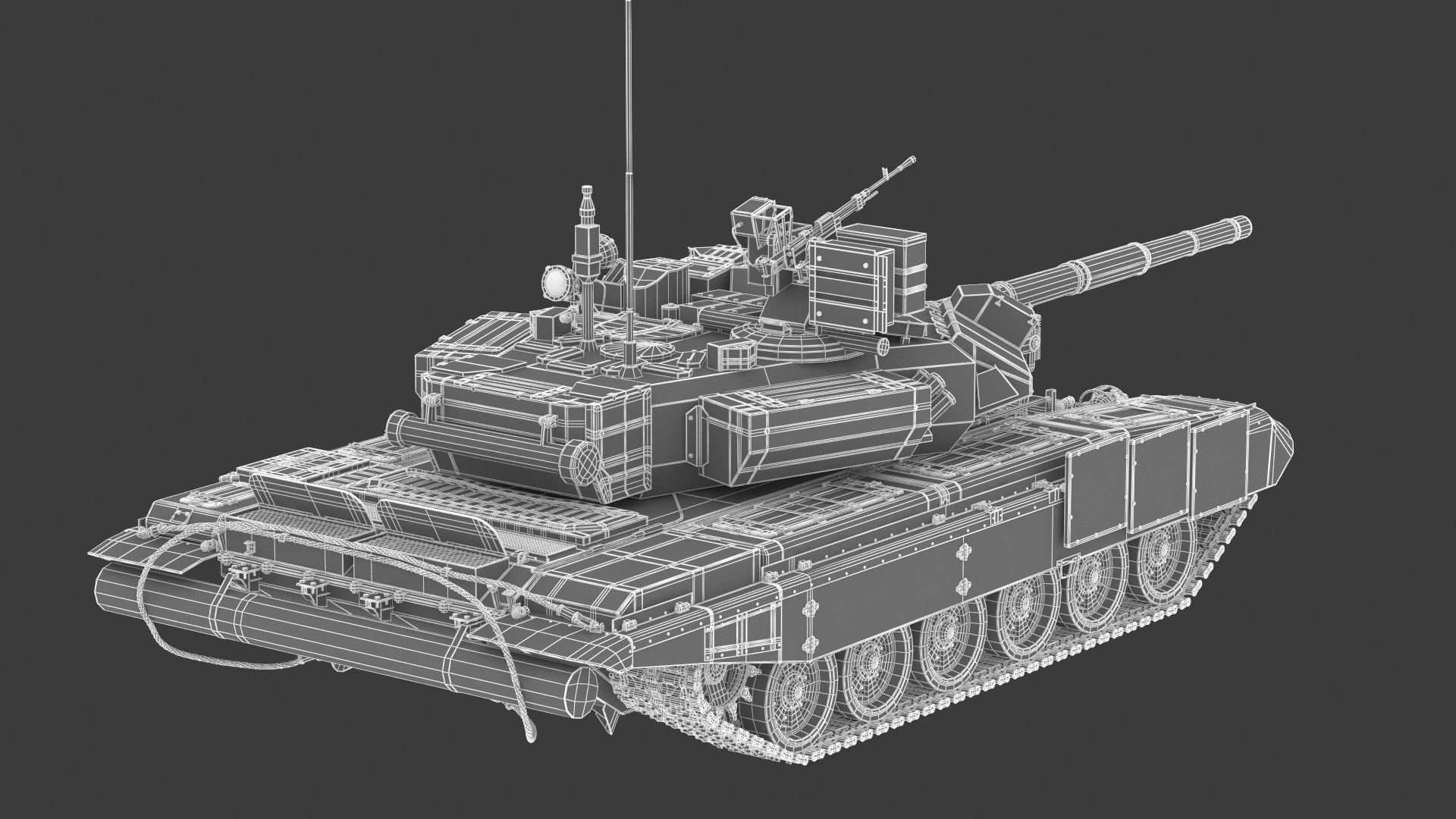 3D T-90 Tank - TurboSquid 1922626