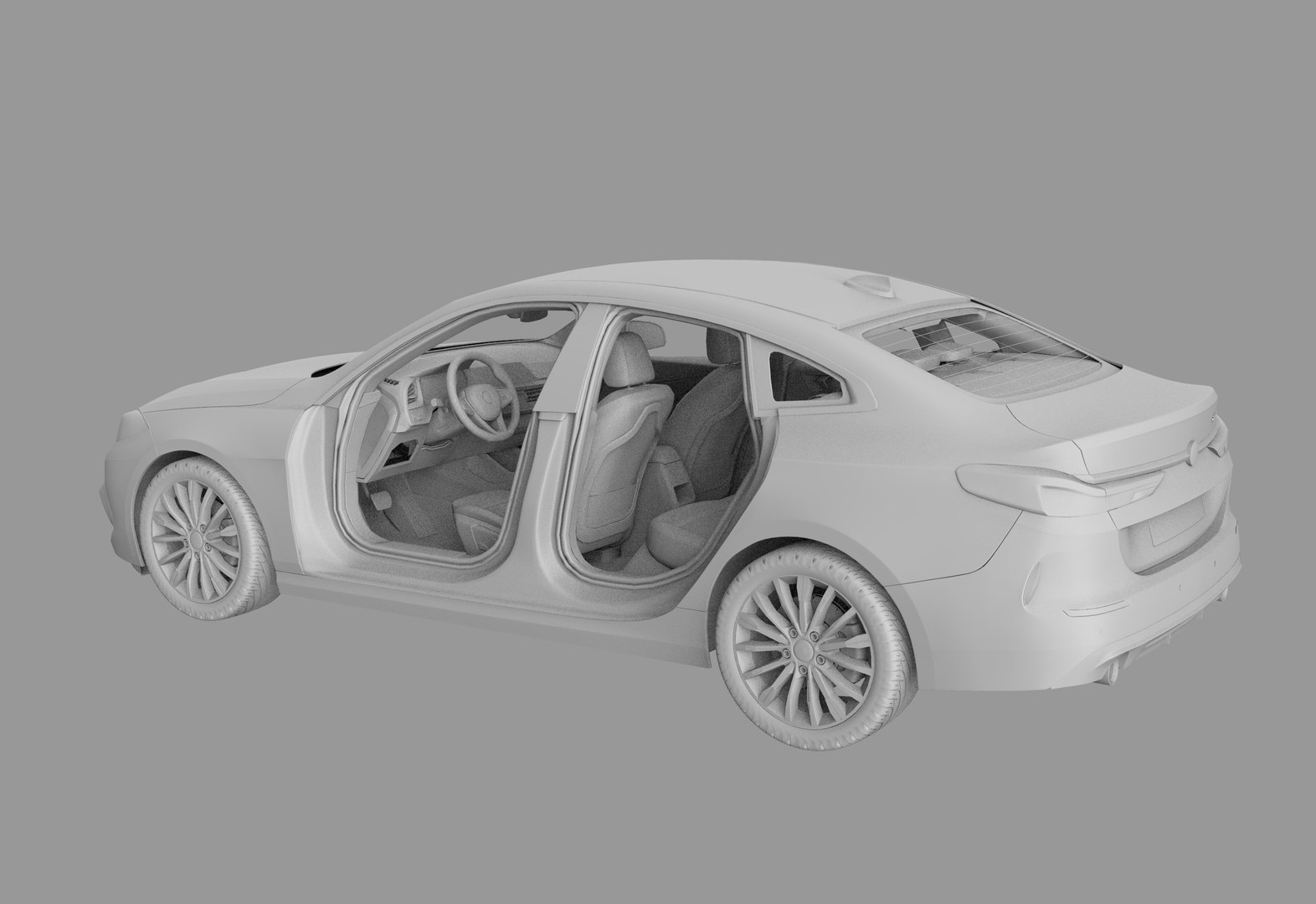 2 Series Gran Coupe F44 model - TurboSquid 2170355