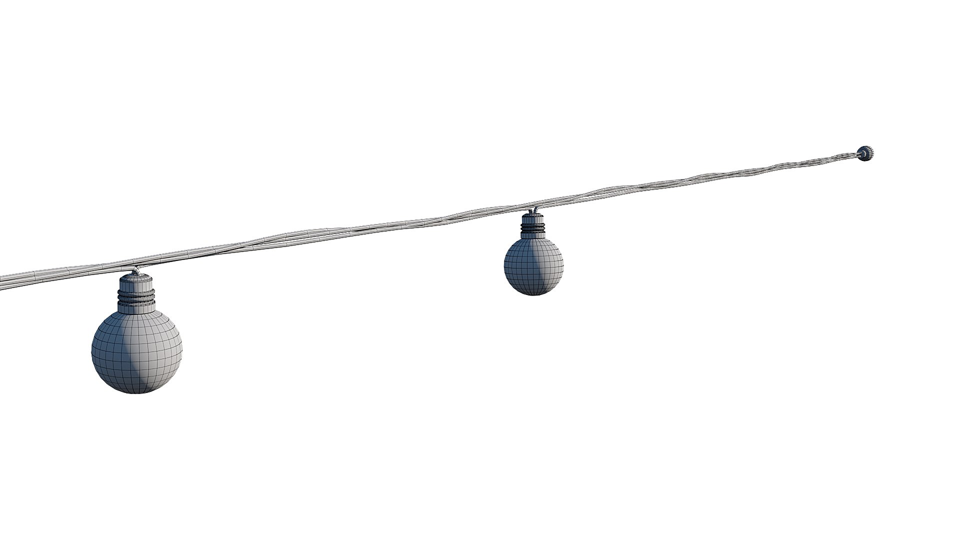 3D String Lights Edison Lamps Model - TurboSquid 1857500