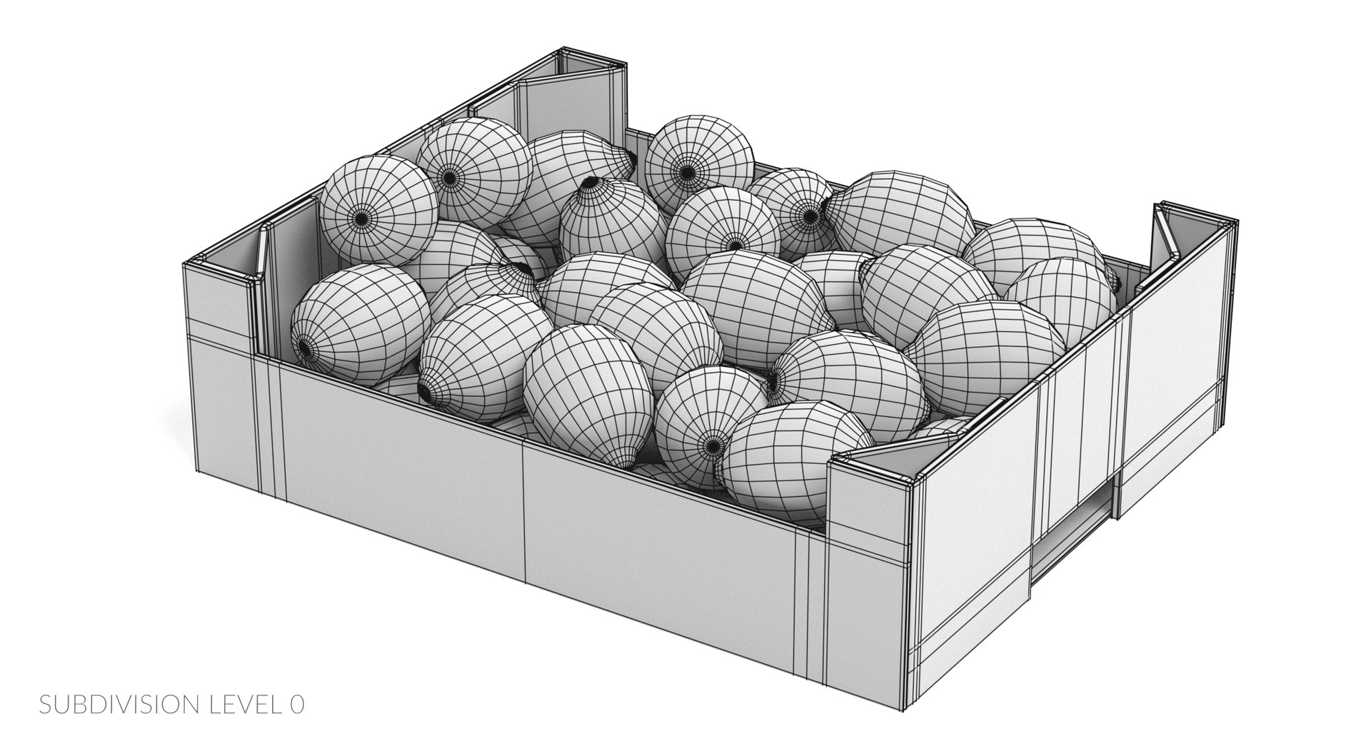 Lemons Box 3D Model - TurboSquid 1405418