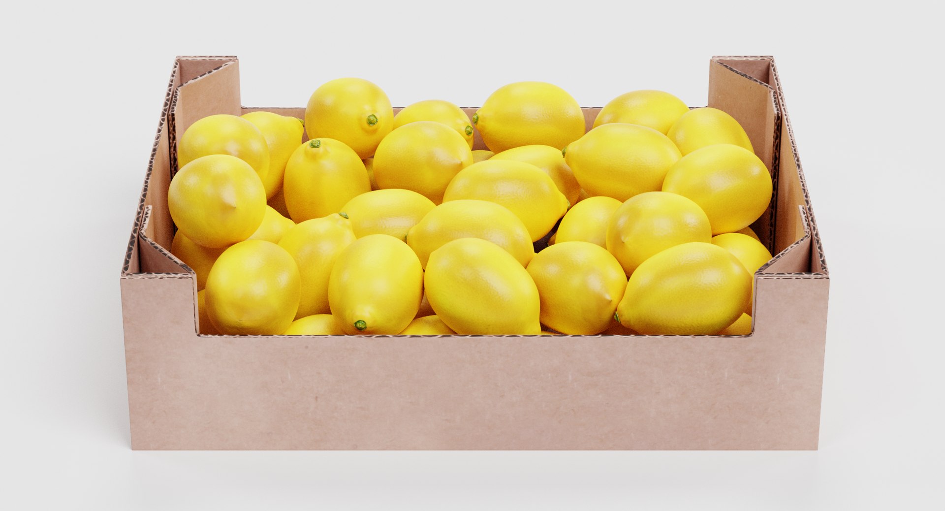 Lemons Box 3D Model - TurboSquid 1405418