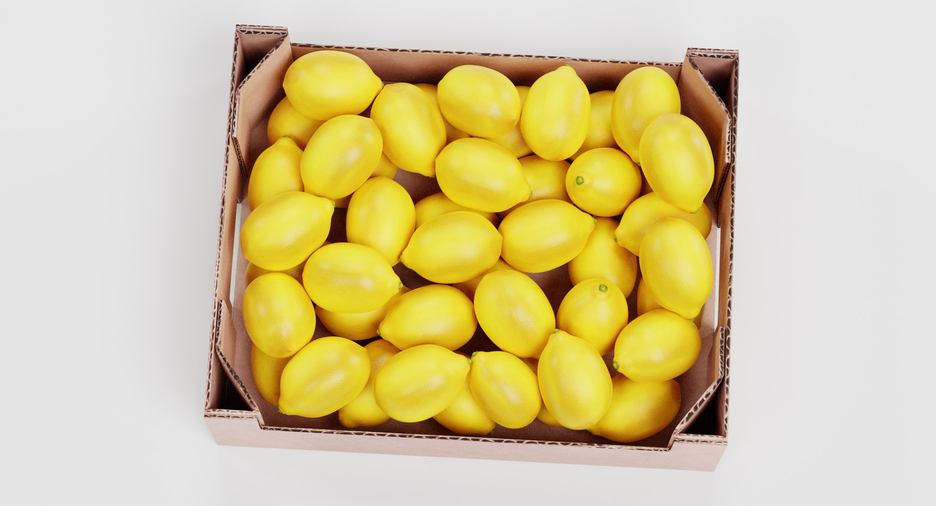 Lemons Box 3D Model - TurboSquid 1405418