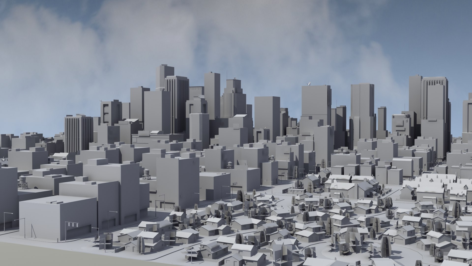 3D Model City Mass Model 2022 - TurboSquid 1909664