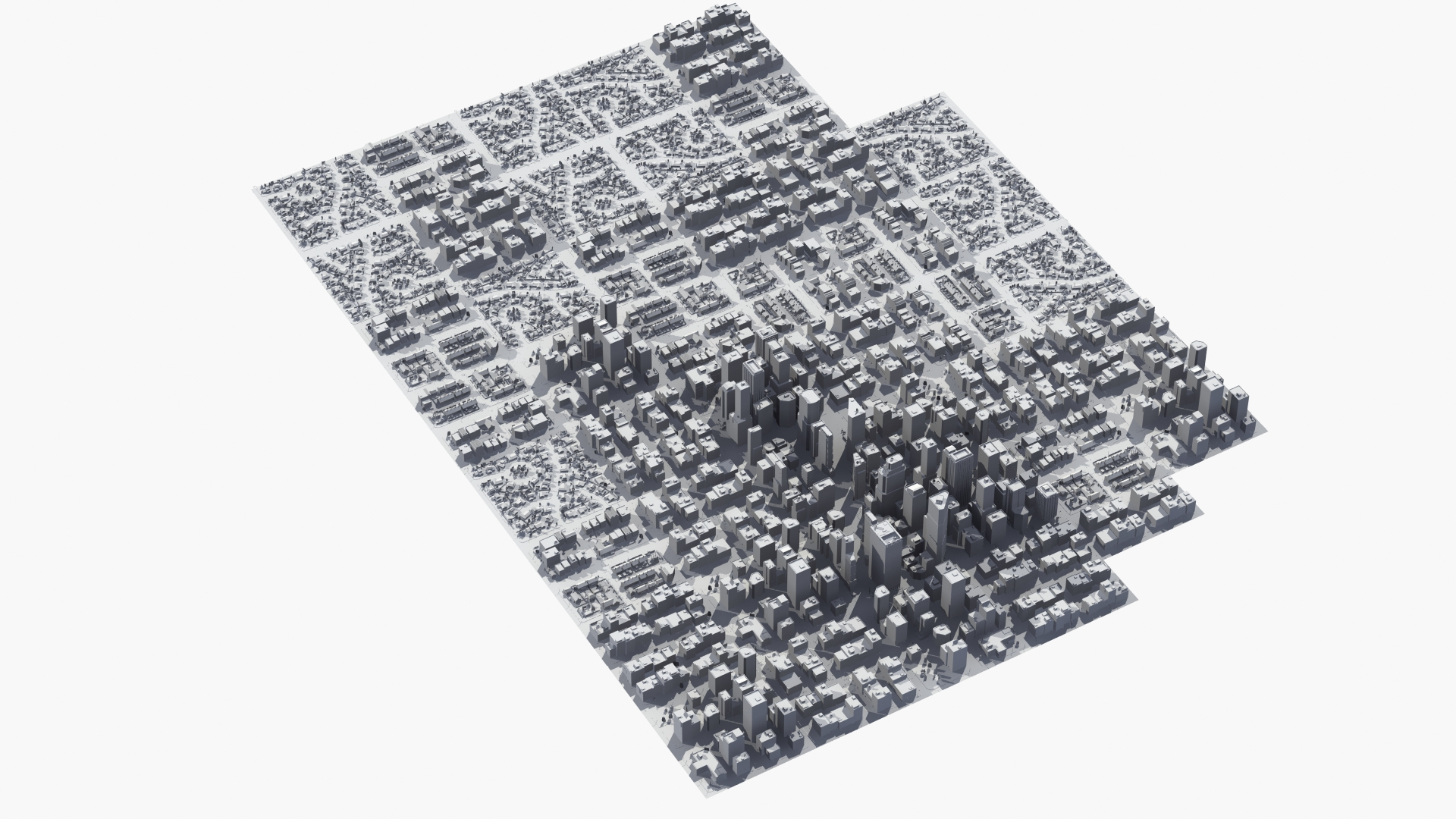 3D Model City Mass Model 2022 - TurboSquid 1909664