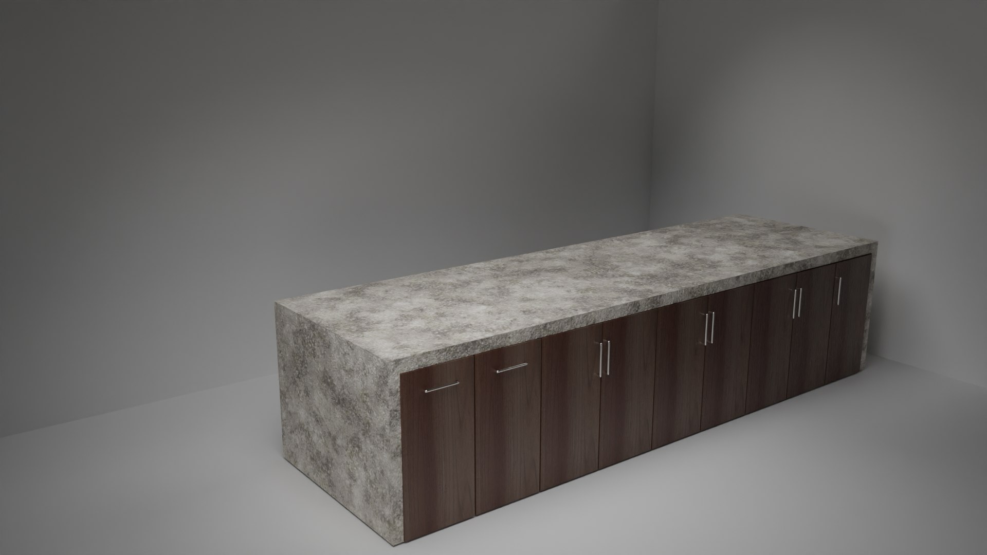 3D Kitchen Counter Model - TurboSquid 1916875
