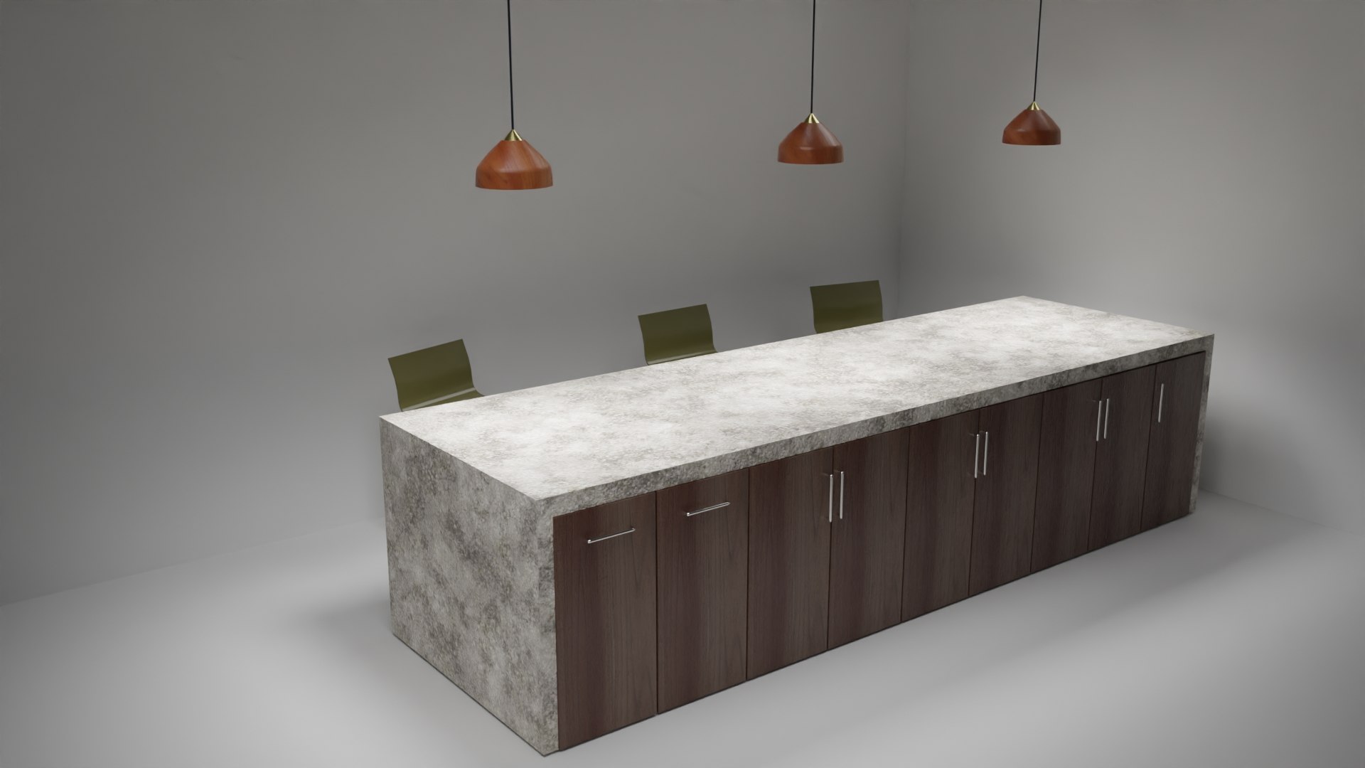 3D Kitchen Counter Model - TurboSquid 1916875
