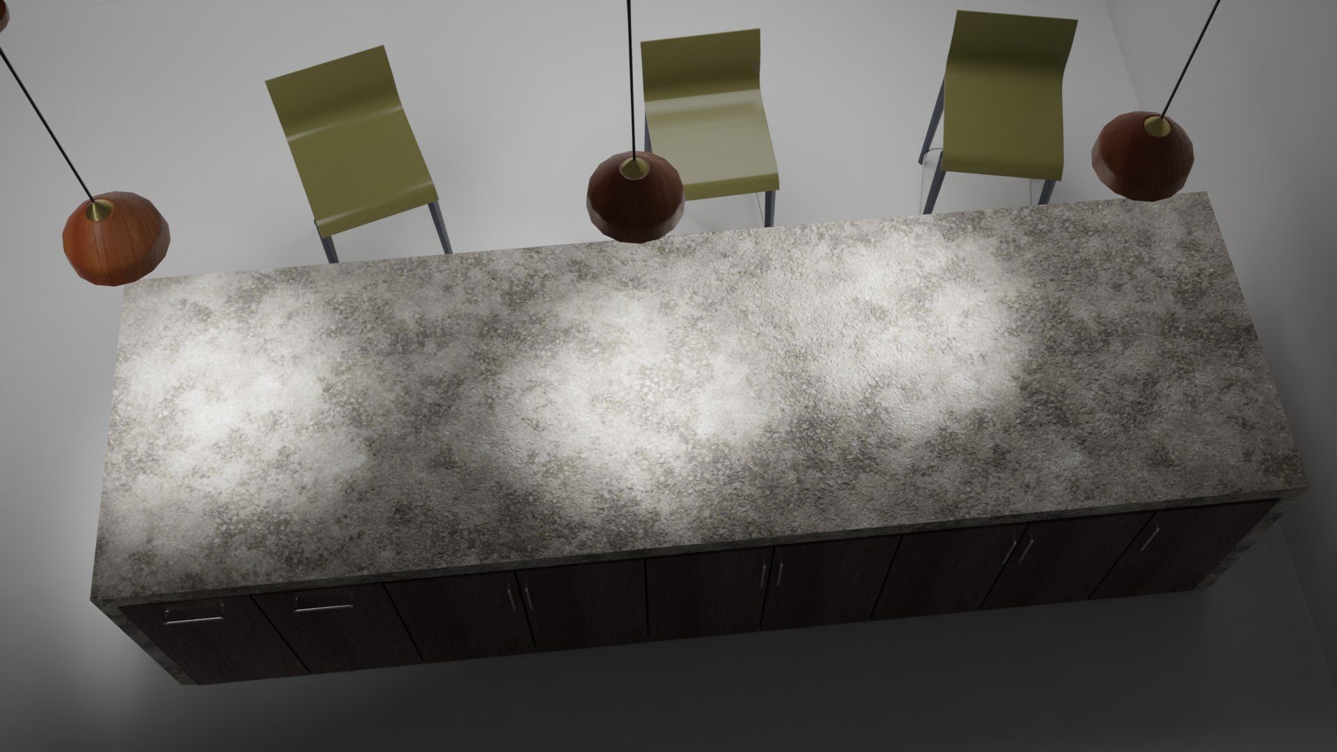 3D Kitchen Counter Model - TurboSquid 1916875