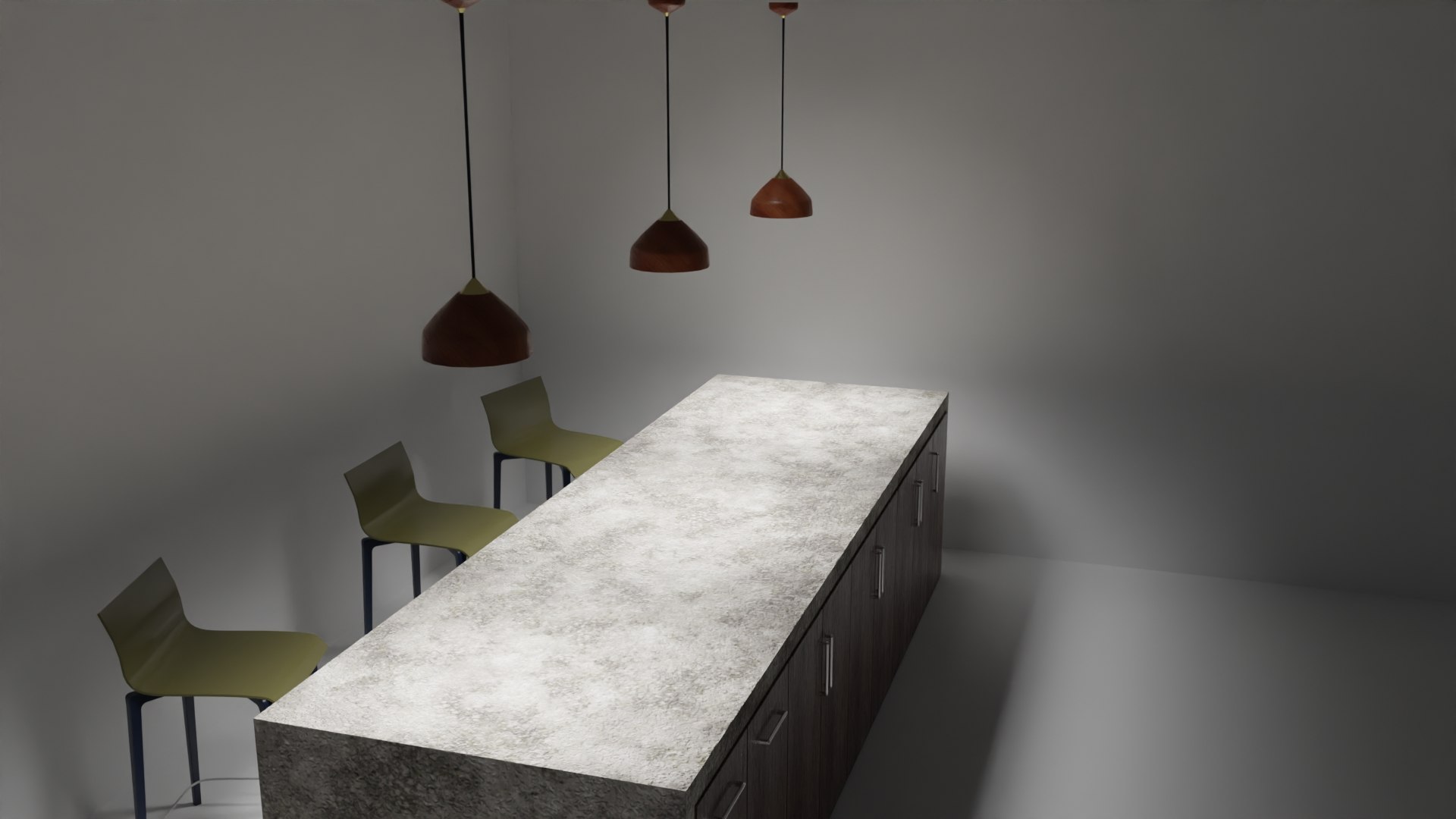 3D Kitchen Counter Model - TurboSquid 1916875