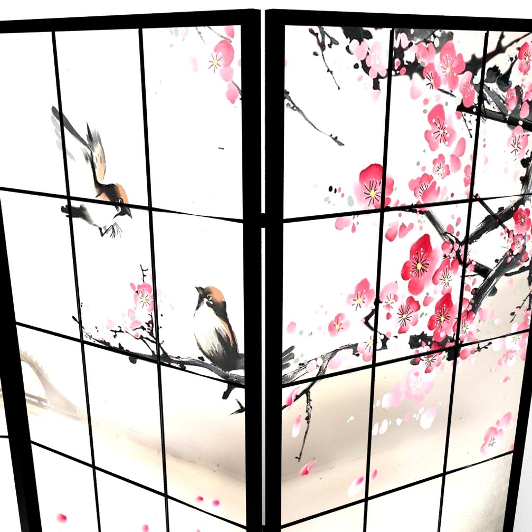 Japanese Room Divider 3D - TurboSquid 1237330