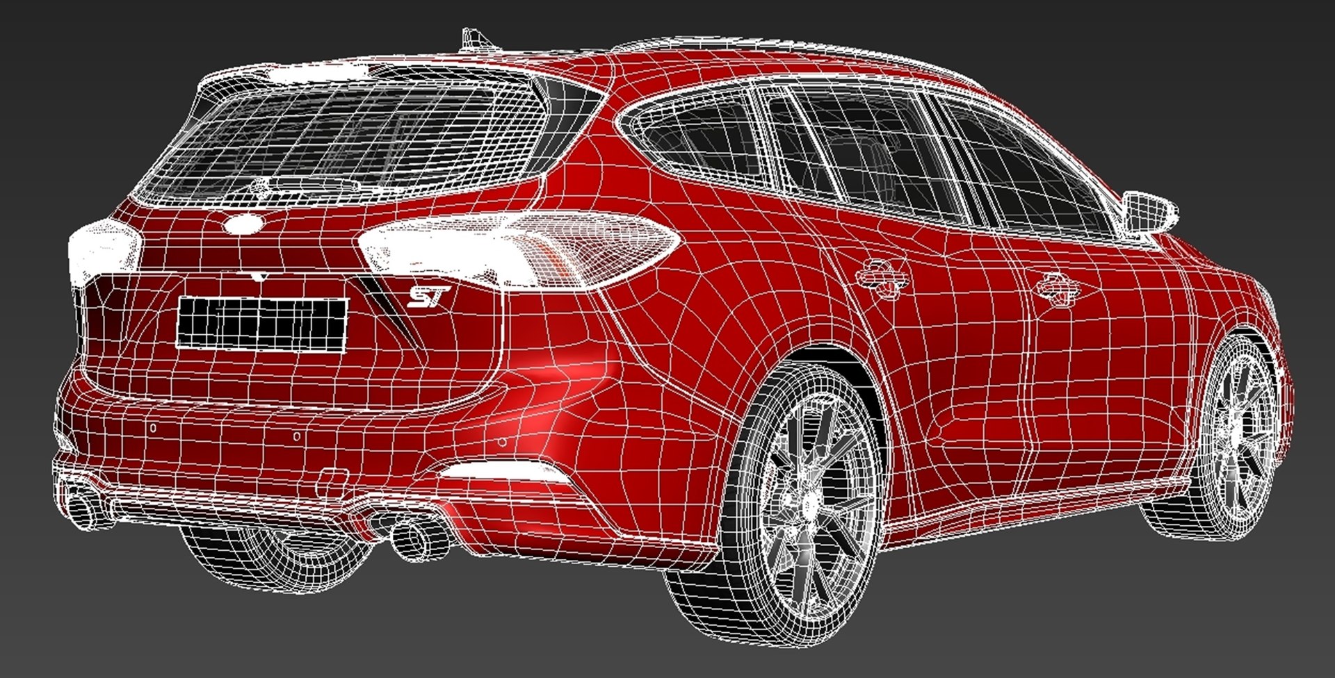 3D Ford Focus ST Wagon 2020 - TurboSquid 2224043