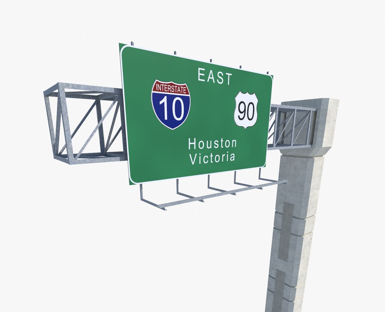 3d Highway Sign