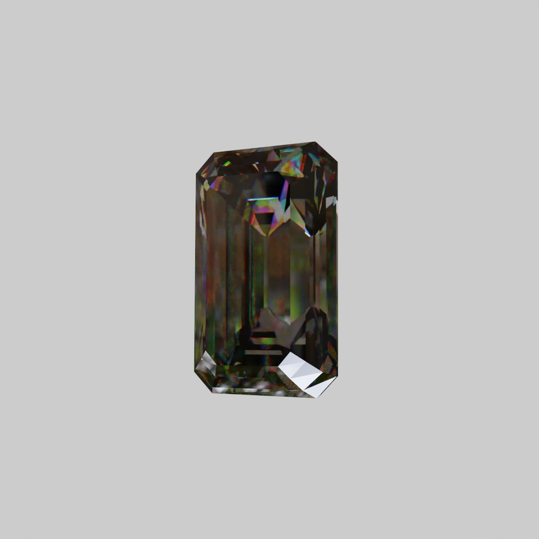Emerald Cut Diamond 3D - TurboSquid 1850854