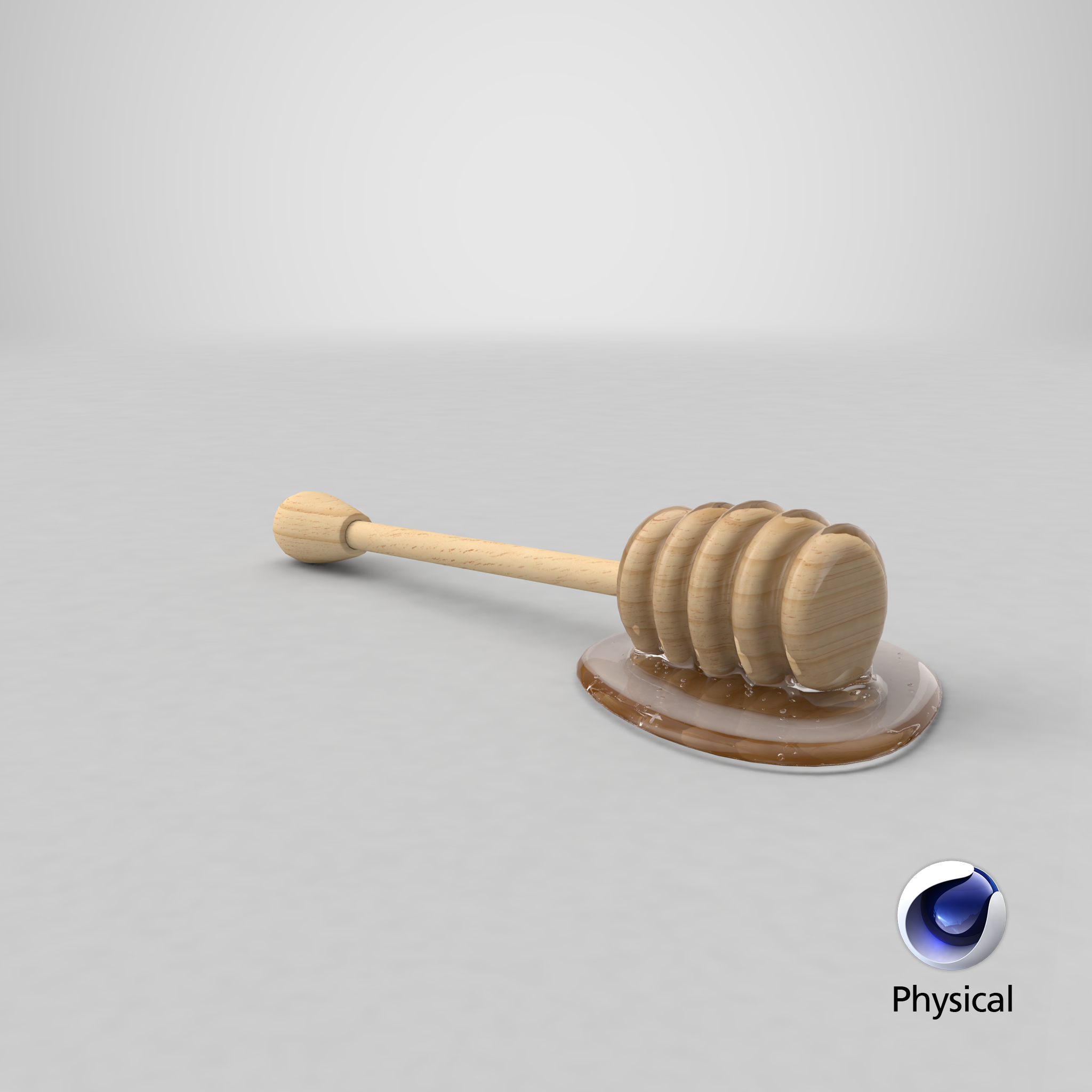 Wooden honey dipper 3D model - TurboSquid 1609744